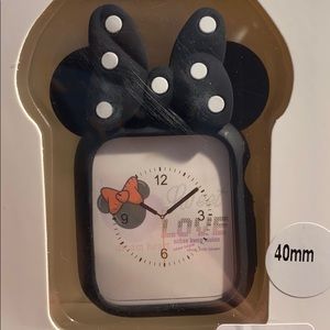 Disney | Accessories | Disney Minnie Mouse Apple Watch Case Black ...
